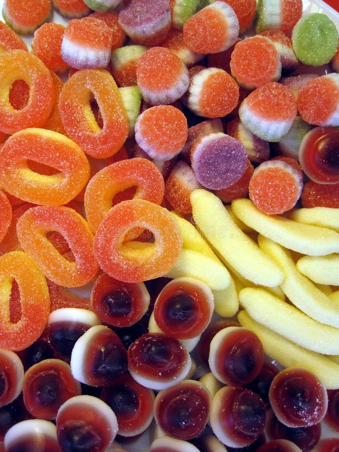 Jelly sweets stock image. Image of pieces, yellow, sugary - 32389735