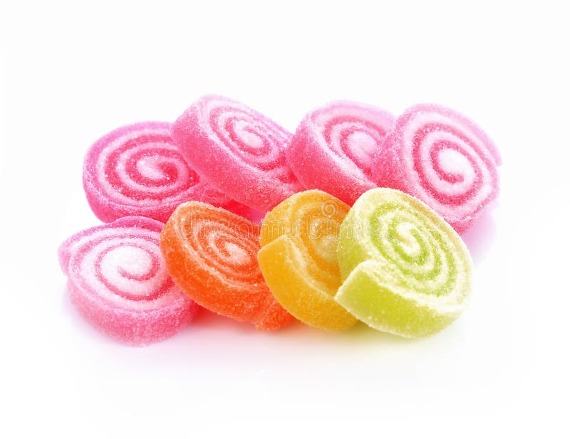 Sweets on a white table stock image. Image of space, copy - 81393875