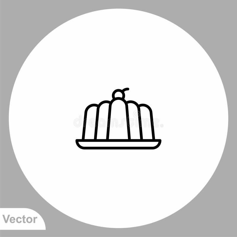 Jelly Vector Icon Sign Symbol Stock Vector - Illustration of croissant ...