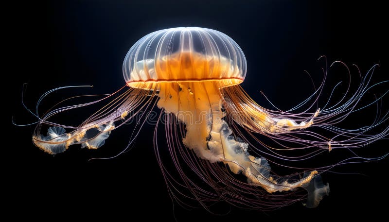 Jellyfish that Fresh and Delicious Falling in the Air, Generative AI ...