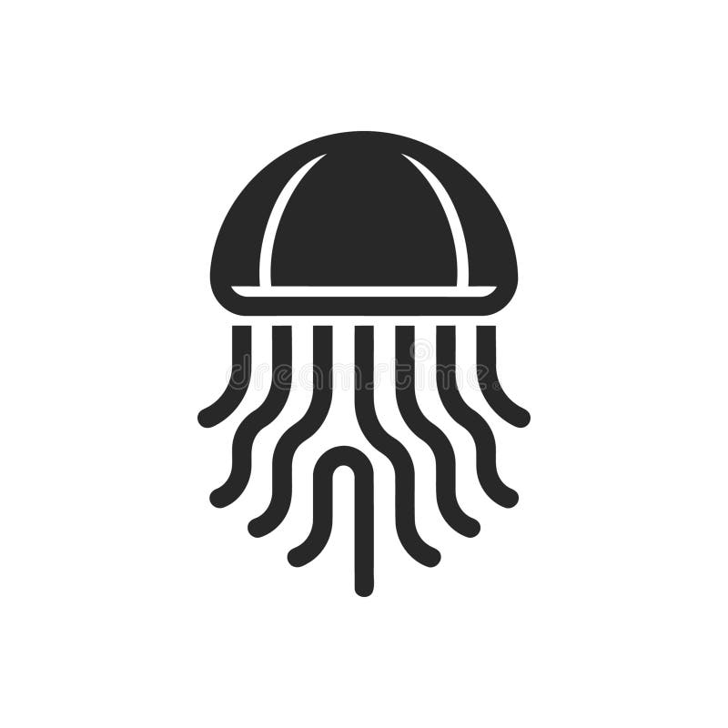 Jellyfish Ripple Effect Icon Stock Vector - Illustration of effect ...