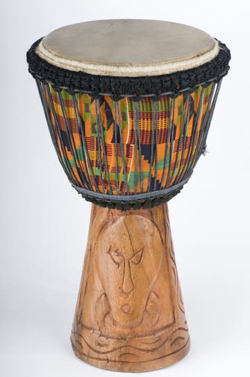 Jemba Drum hand carved stock image. Image of east, africa - 5743207