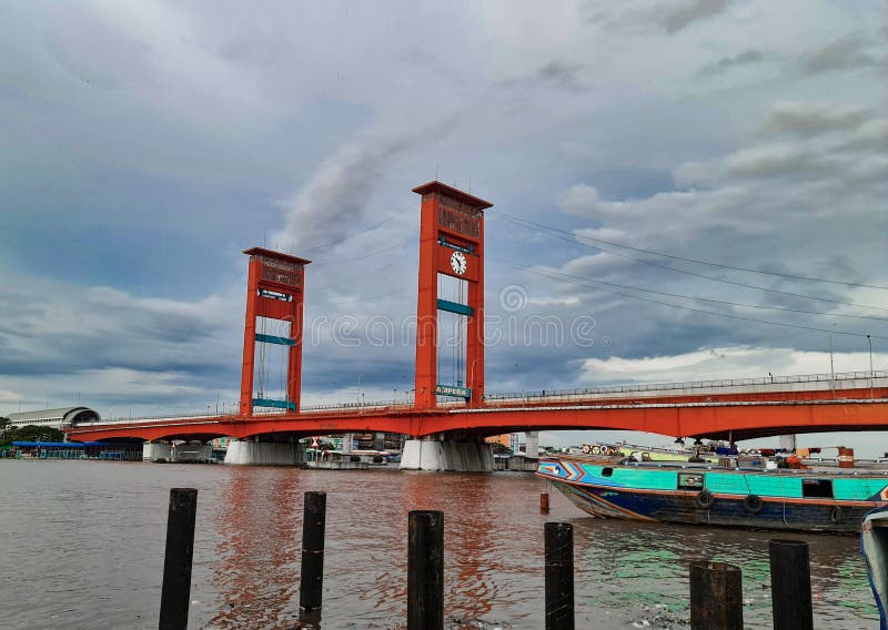 Jembatan Ampera Palembang stock image. Image of travel - 310760757