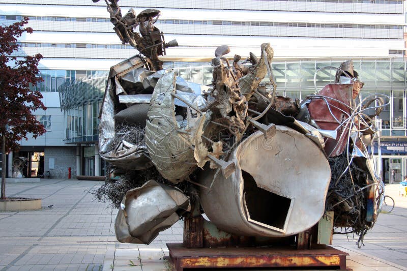 Jena, Germany - May 26, 2023: Sculpture Newburgh, by Frank Stella on ... Jena, Germany - May 26, 2023: Sculpture Newburgh, by Frank Stella on ...