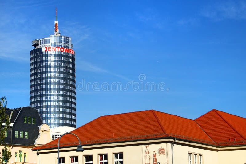Jena, Germany - October 16, 2024: Modern Jen Tower Skyscraper in Jena ...