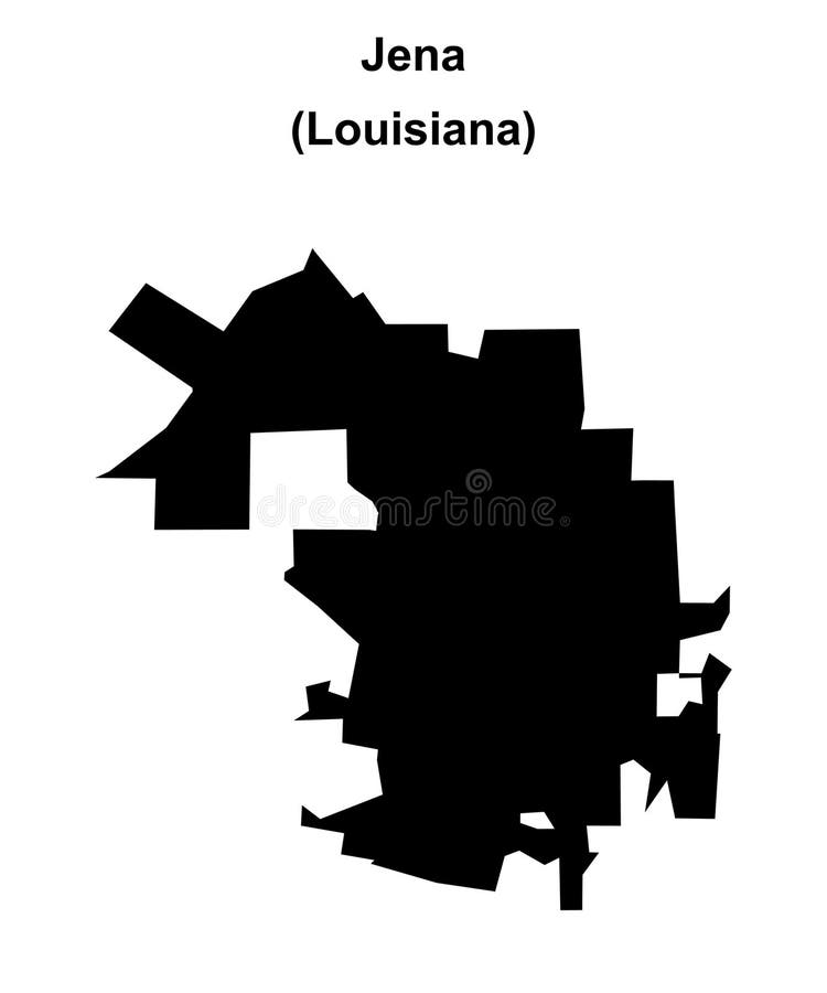 Jena outline map stock vector. Illustration of blank - 387343757