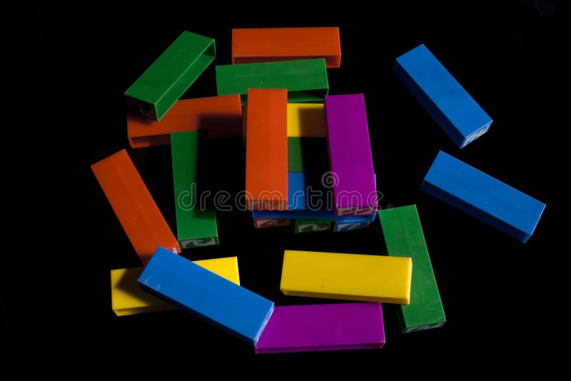 Jenga Game of Colourful for Kid Stock Image - Image of concept ...