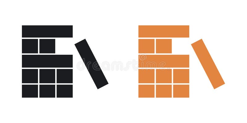 Jenga icon vector stock vector. Illustration of wooden - 348158480