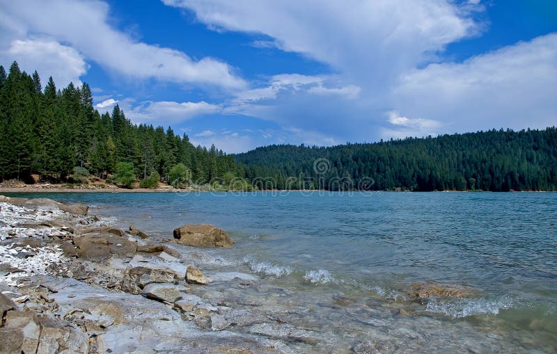Scenic Mountain Lake,Edison Lake Stock Photo - Image of freedom ...