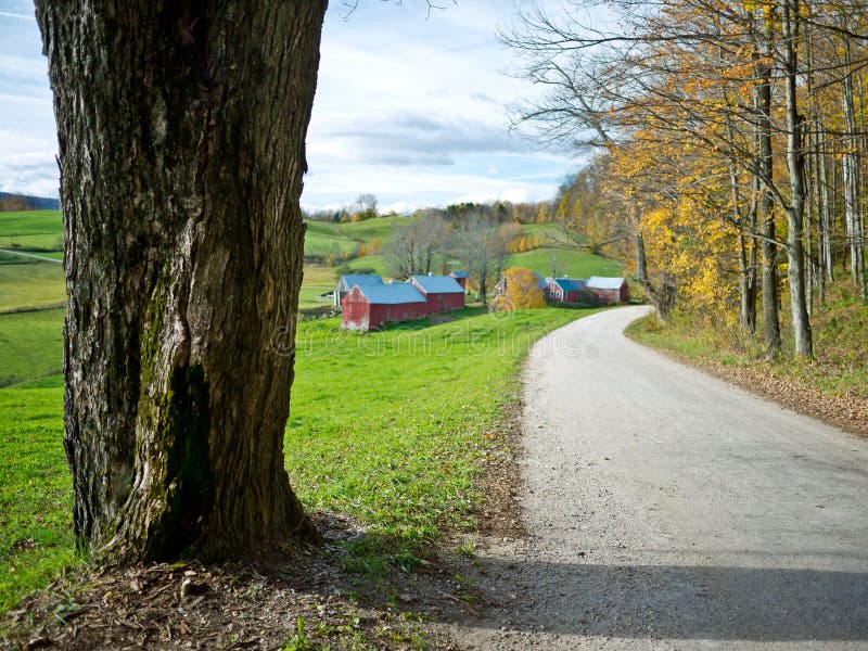 Vermont Dairy Farm Scene in Black and White Stock Image - Image of ...
