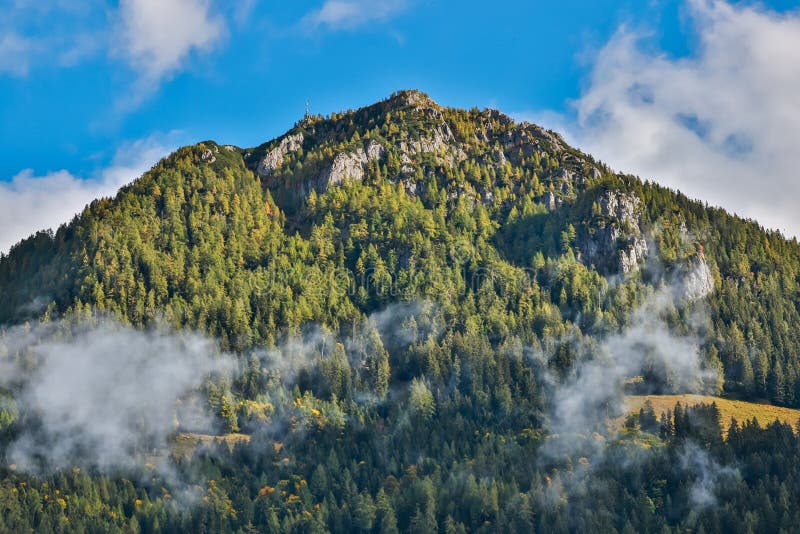 Jenner Mountain Peak Berchtesgaden Germany Stock Photo - Image of ...