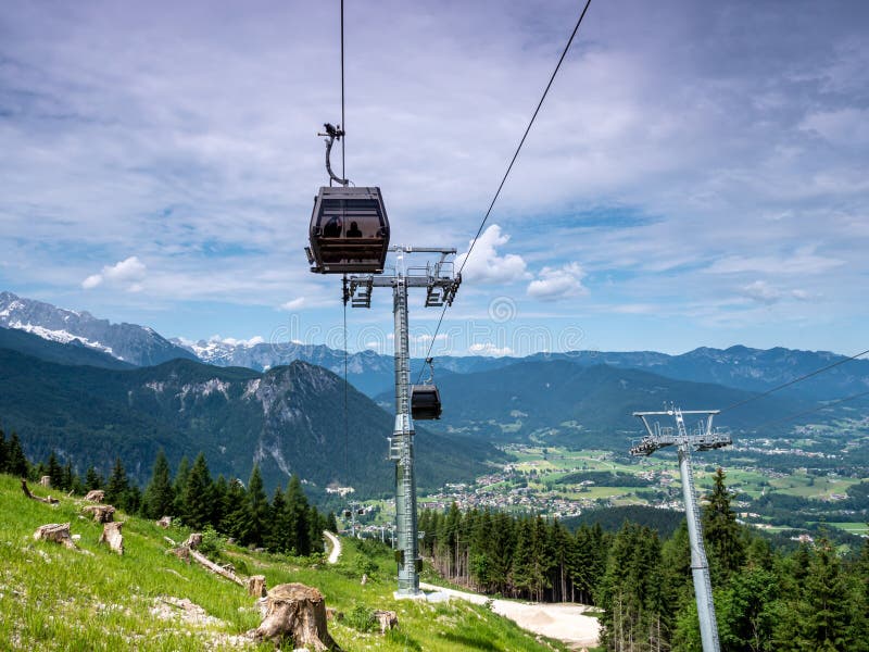 Jennerbahn in Berchtesgadener Land Alps Stock Image - Image of hiking ...