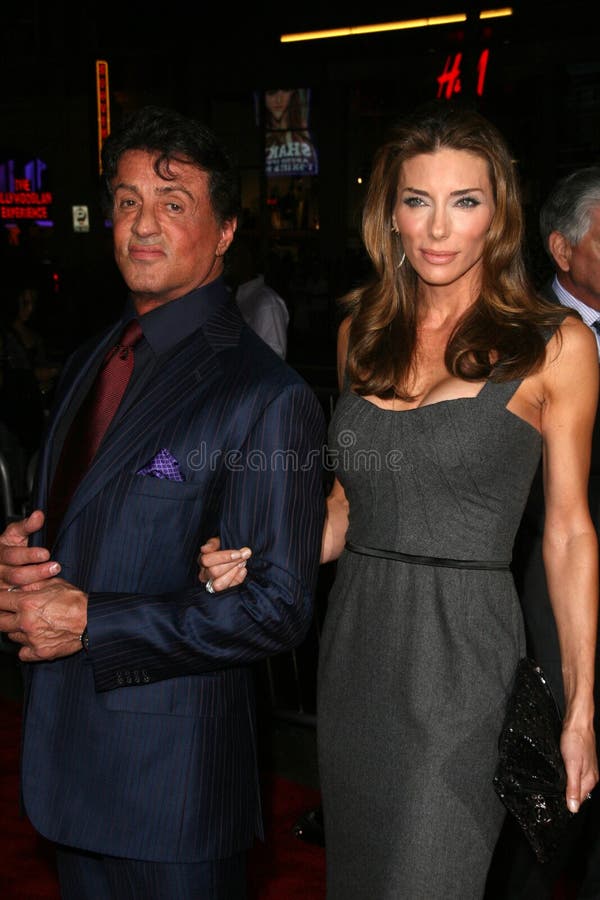 Jennifer Flavin,Sylvester Stallone Editorial Image - Image of stallone ...