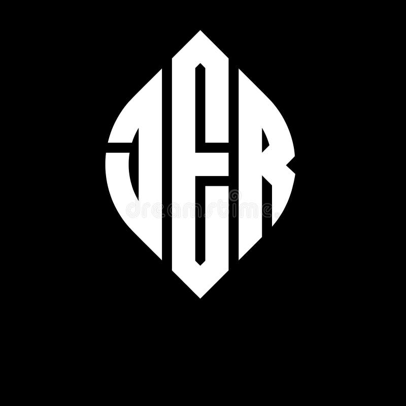 JER Circle Letter Logo Design with Circle and Ellipse Shape. JER ...