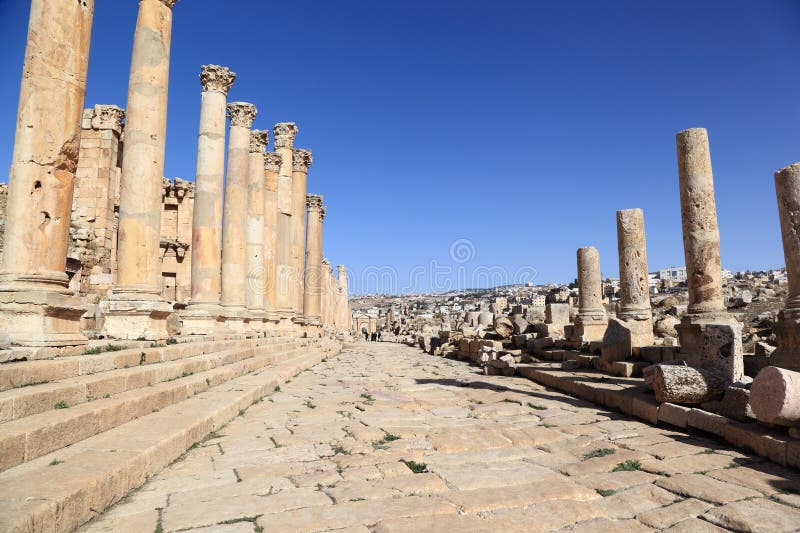 Jerash, Jordan stock photo. Image of corinthian, culture - 37704492