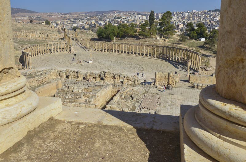 Jerash, Jordanie photo stock. Image du ruine, romain - 85717458