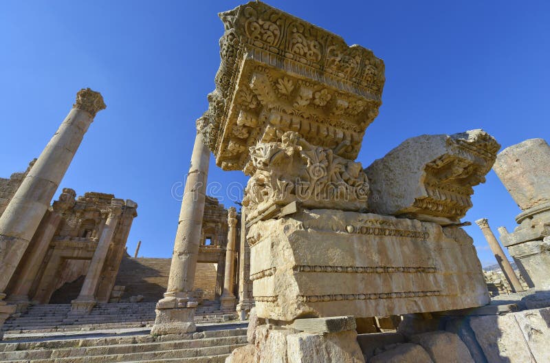Jerash, Jordanie photo stock. Image du touriste, ruine - 85717458