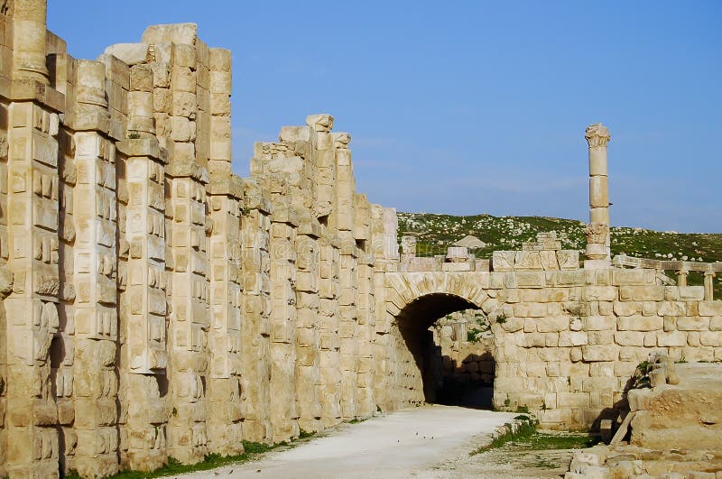 Jerash Ruins - Amman - Jordan Stock Image - Image of emperor, amman ...