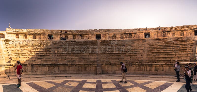 Jerash - September 29, 2018: Ancient Roman Ruins of Jerash, Jordan ...