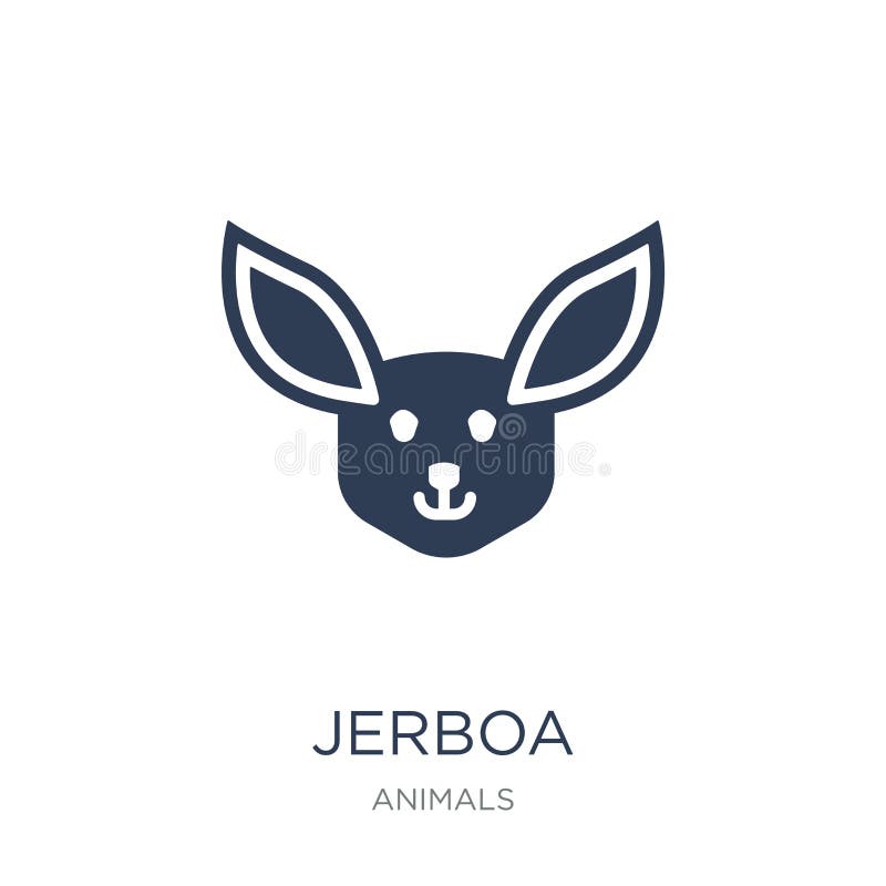 Jerboa Icon. Trendy Flat Vector Jerboa Icon on White Background Stock ...