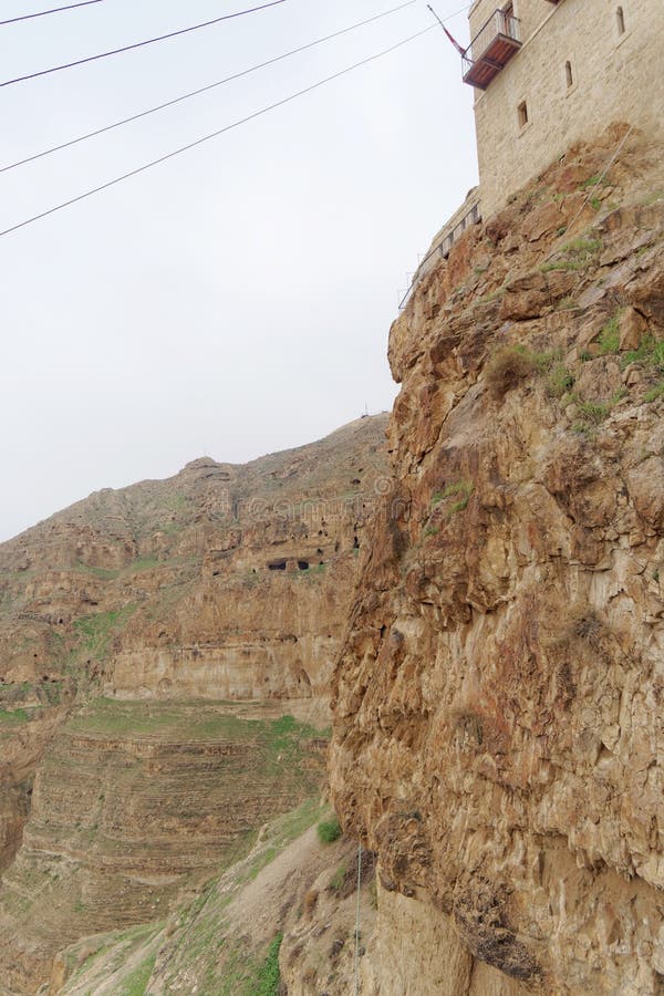 Jericho, Israel. - February 16.2017. View from the Mount of Temptation ...