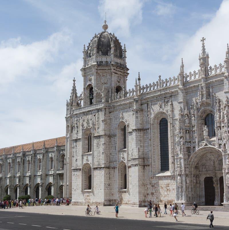 Jeronimos Monastery in Lisbon, Jeronimush Stock Photo - Image of bell ...