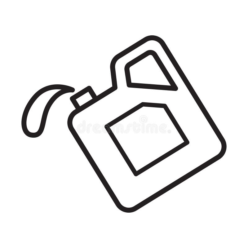 Jerry Can Icon Vector Design Template Stock Illustration - Illustration ...