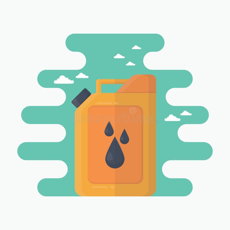 Jerry Can. Vector Illustration Decorative Design Stock Vector ...