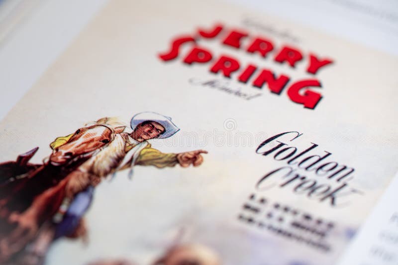 Jerry Spring from a Comic Book. Editorial Stock Photo - Image of ...