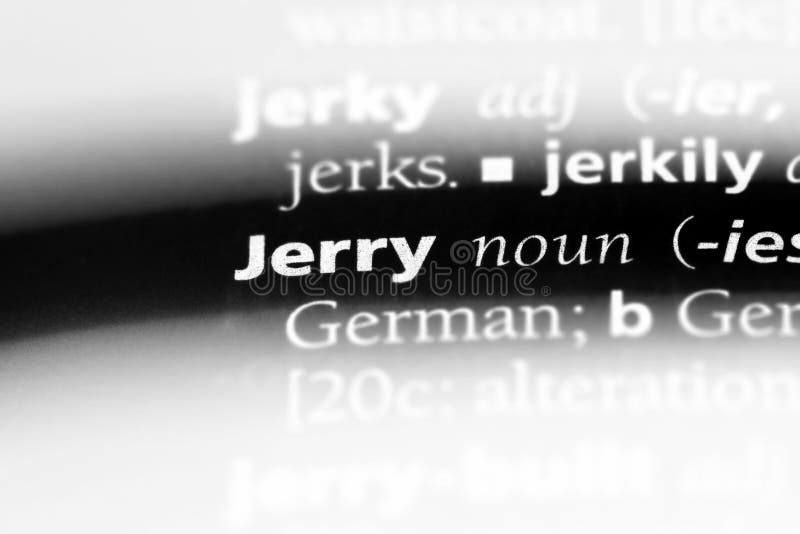 Jerry stock photo. Image of jerry, paper, definition - 126533832