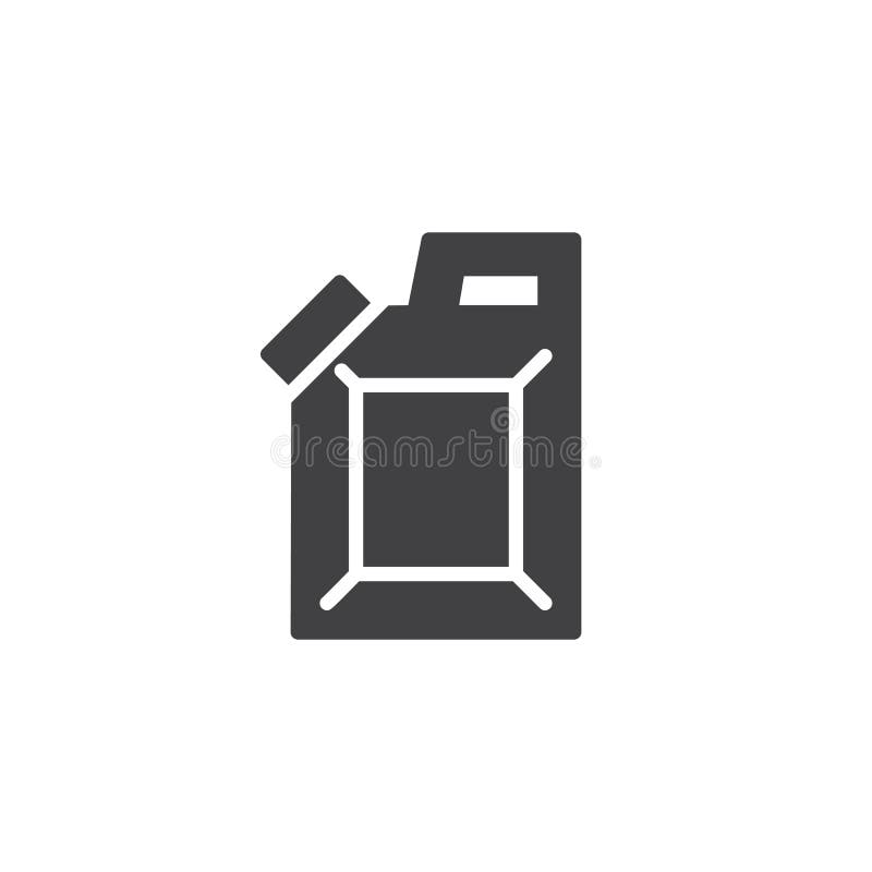 Petrol Jerrycan Icon Vector, Filled Flat Sign, Solid Pictogram Isolated ...