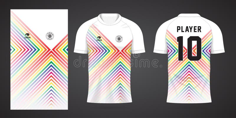 Abstract Colorful Jersey Sport Design Template Stock Photo - Image of ...