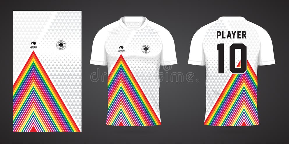 Colorful Jersey Sport Design Template Stock Image - Image of league ...