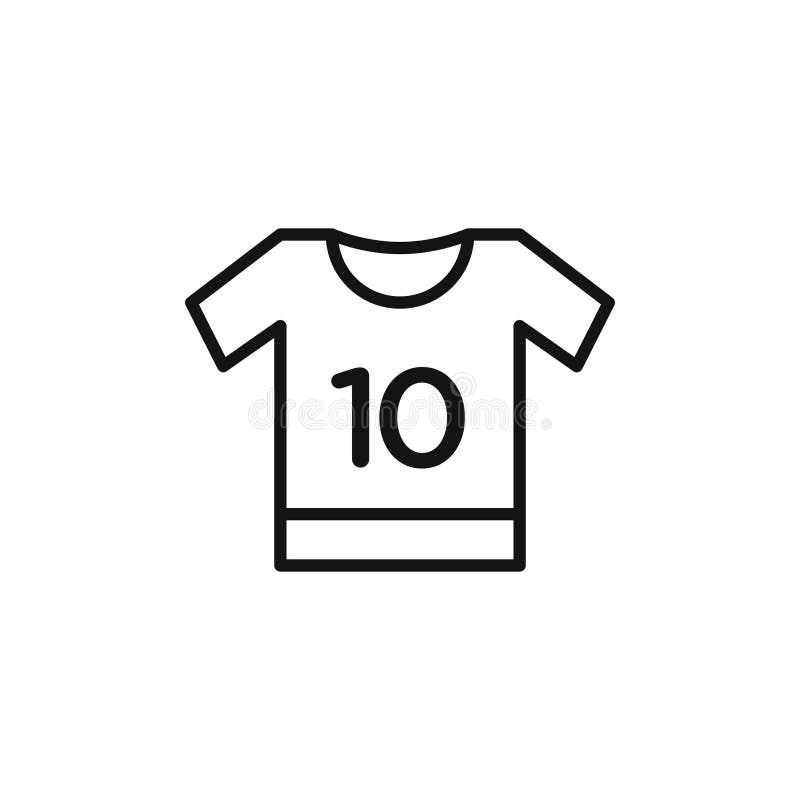 Jersey Icon Symbol on White Background Stock Vector - Illustration of ...