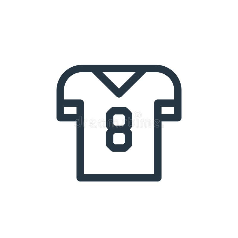 American Football Jersey Line Art Stock Illustrations – 237 American ...