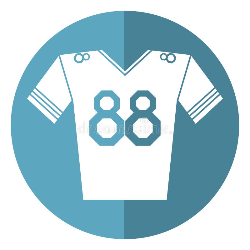 Jersey Player American Football Shadow Stock Illustration ...