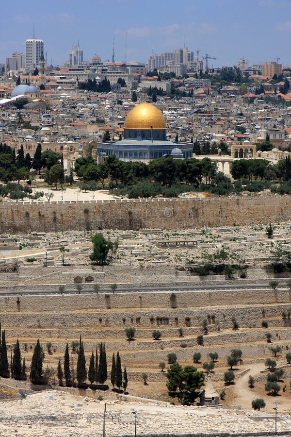 Jerusalem Skyline stock image. Image of modern, historical - 11070489
