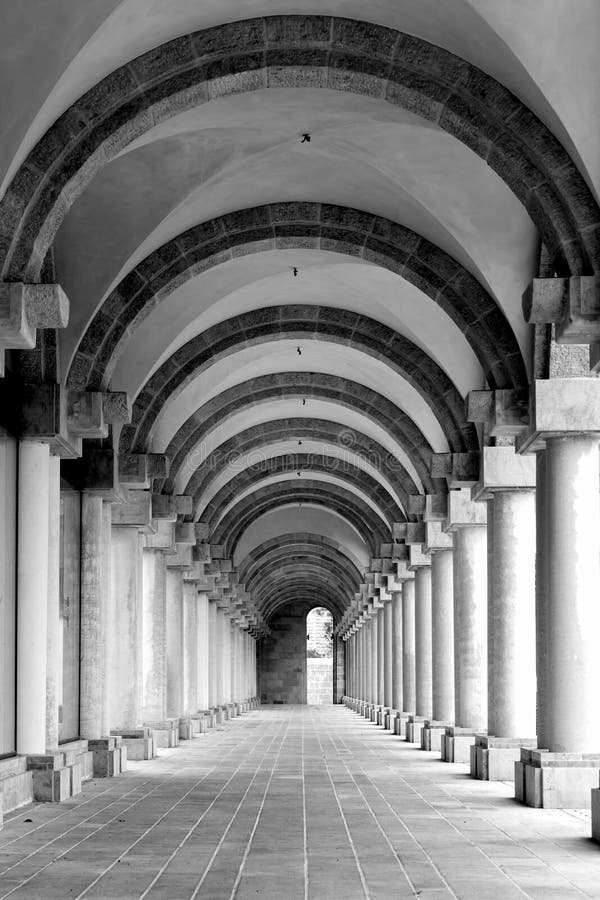 Arcade in Jerusalem. stock photo. Image of brick, shrine - 8000