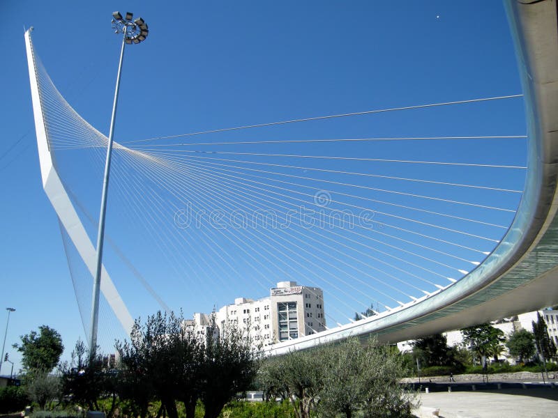 Jerusalem Bridge Pylon 2010 Editorial Photo - Image of jerusalem ...