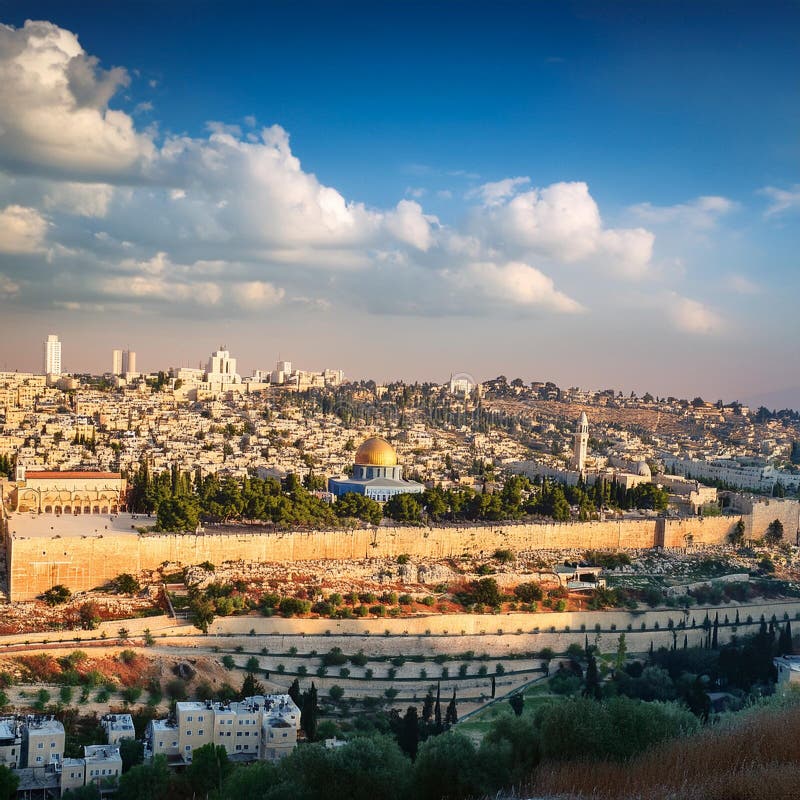Jerusalem City Centre, AI Generated Stock Illustration - Illustration ...