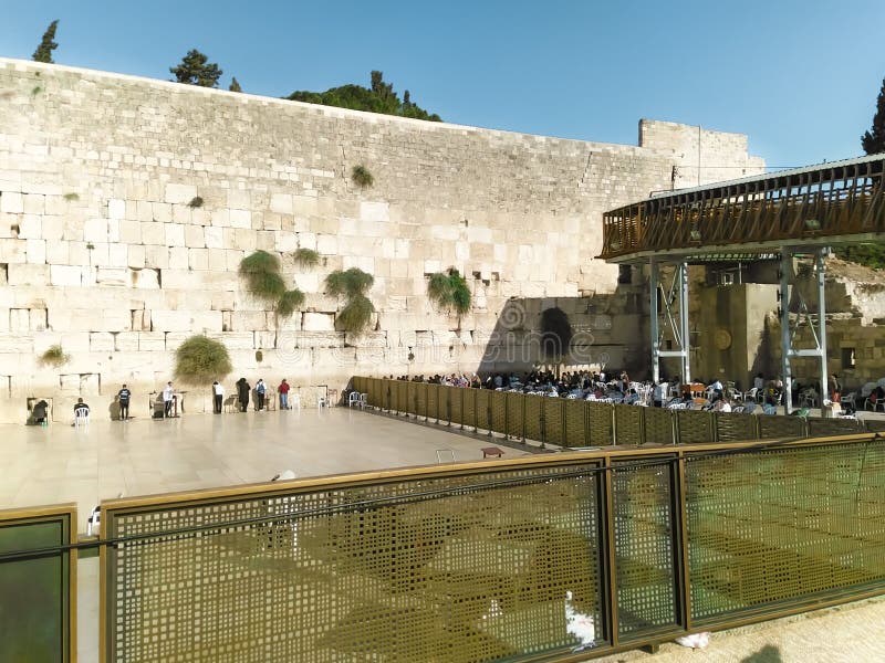 Jerusalem the Wailing Wall editorial stock photo. Image of kippur ...