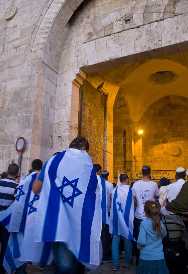 Jerusalem day editorial stock image. Image of palestine - 24884124