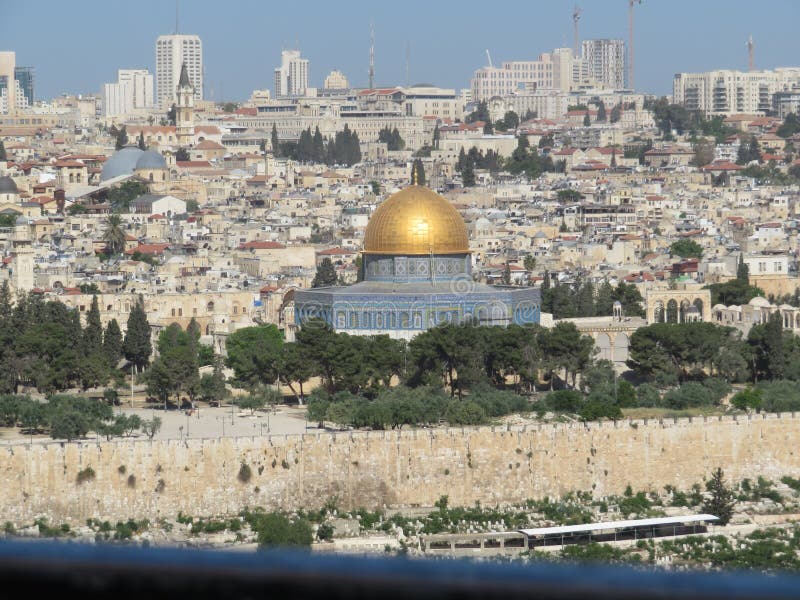 Jerusalem Dome of the Rock Israel Stock Photo - Image of gold, mosque ...