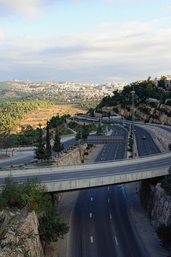 Jerusalem highway stock image. Image of jerusalem, asphalt - 34294313