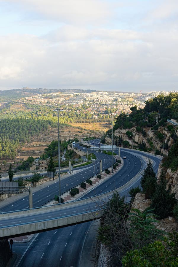 Jerusalem highway stock image. Image of overpass, junction - 34294539