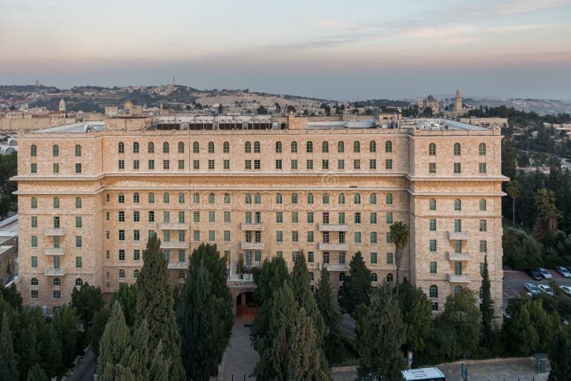 At Jerusalem International YMCA Editorial Stock Image - Image of israel ...