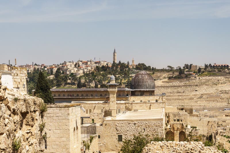 JERUSALEM, ISRAEL - April 2, 2018: Architecture of the Old City ...