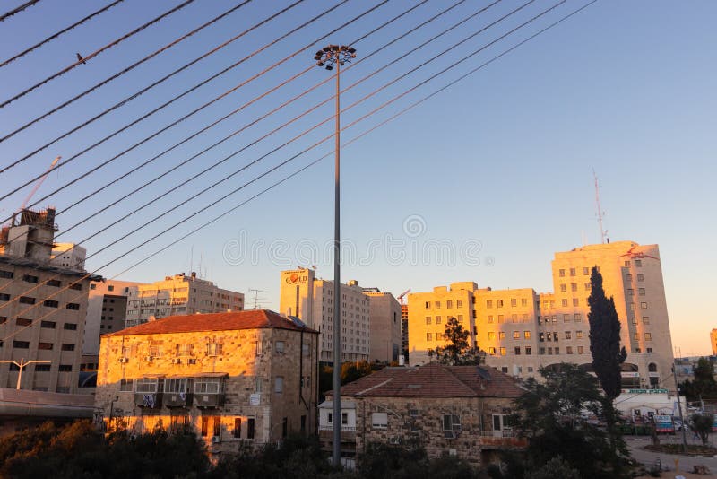 The Building of the Central Bus Station in Jerusalem Editorial Stock ...