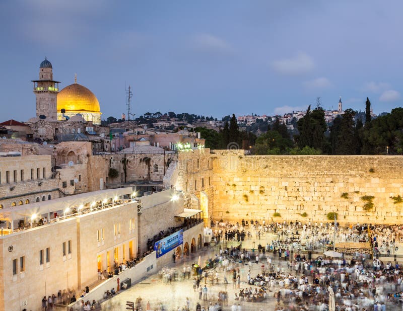 Nice View of the the Western Wall Editorial Photography - Image of ...