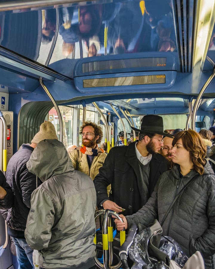 People Inside Metro, Jerusalem, Israel Editorial Photography - Image of ...